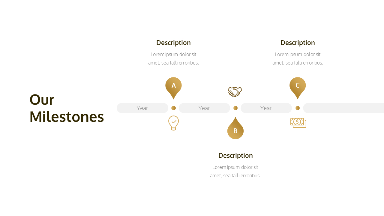 Our Milestones PPT Design