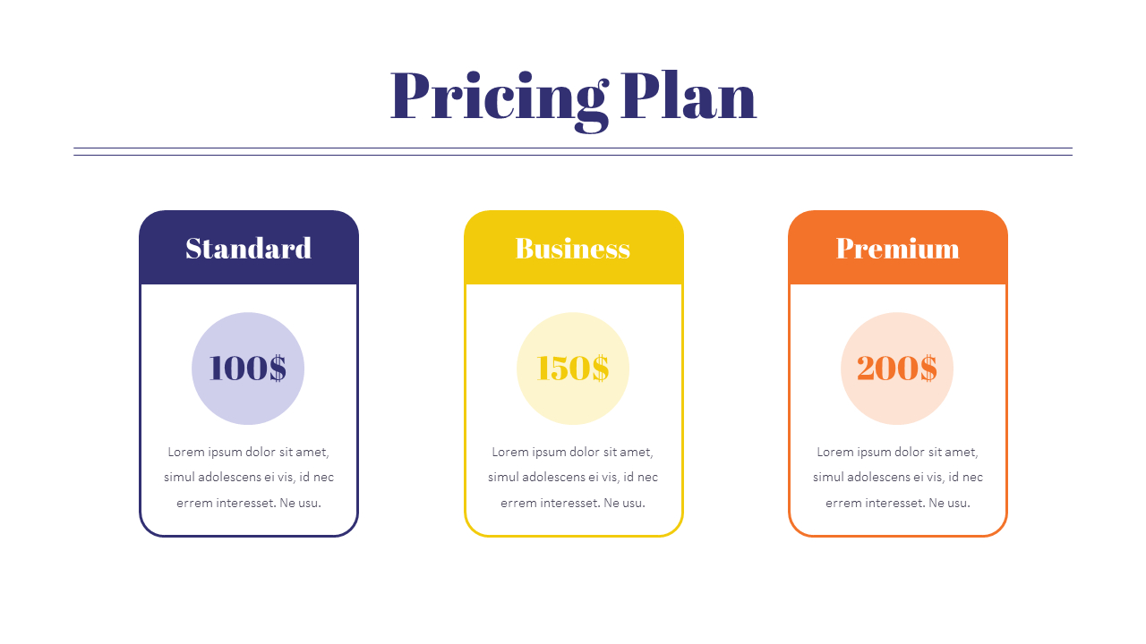 Pricing Plan PowePoint Slide Deck