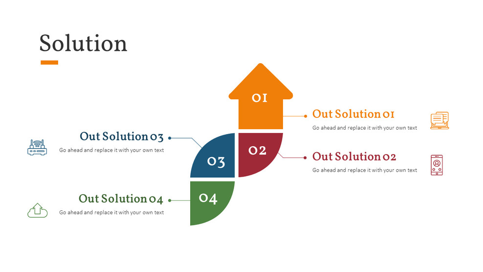 Solution PowerPoint Design|Problem,|Single Slides