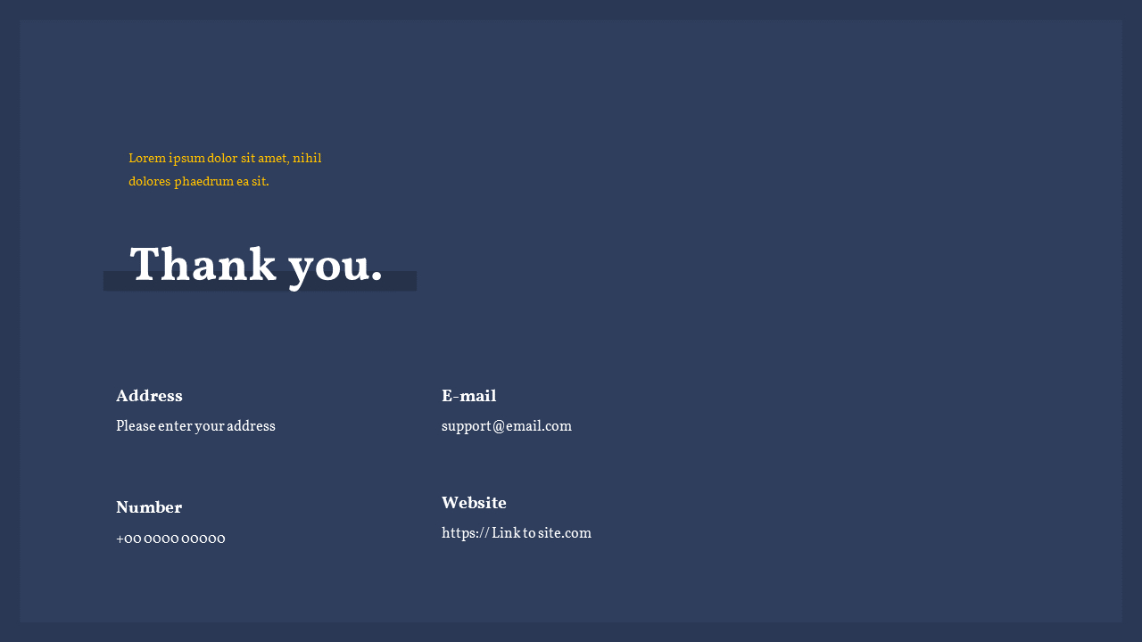 Thank You PPT Slide Deck