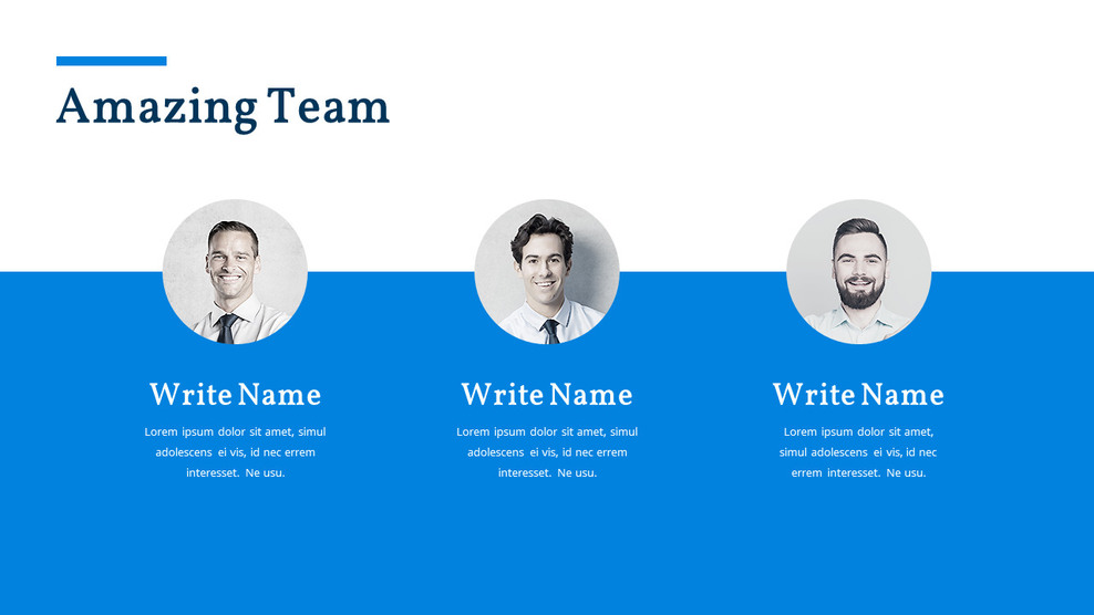 Amazing Team Template Page