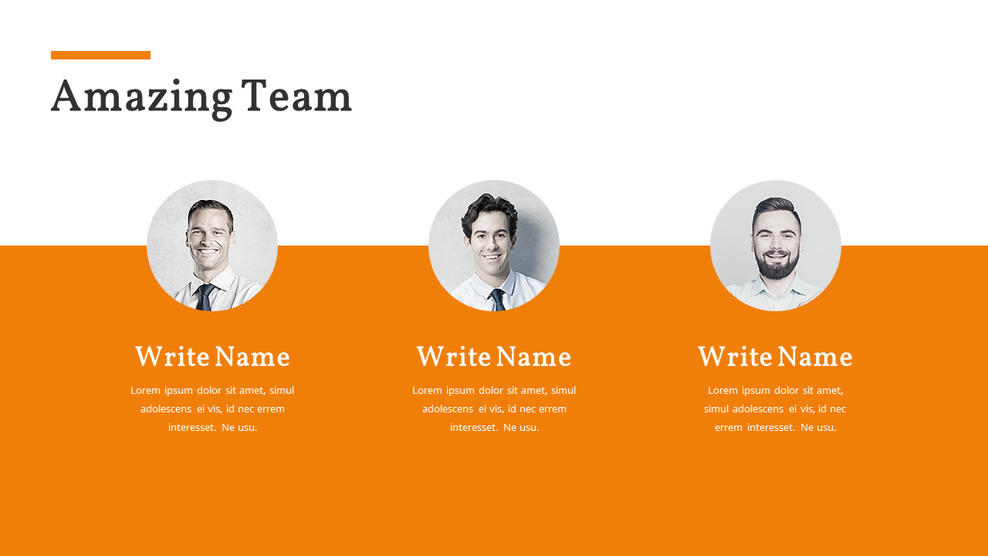 Amazing Team Template Page