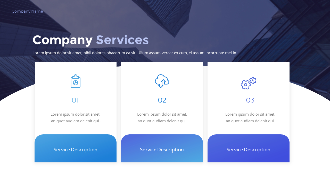 Company Services PPT Design