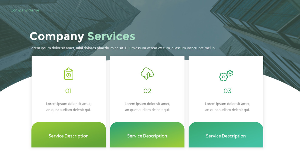 Company Services PPT Design