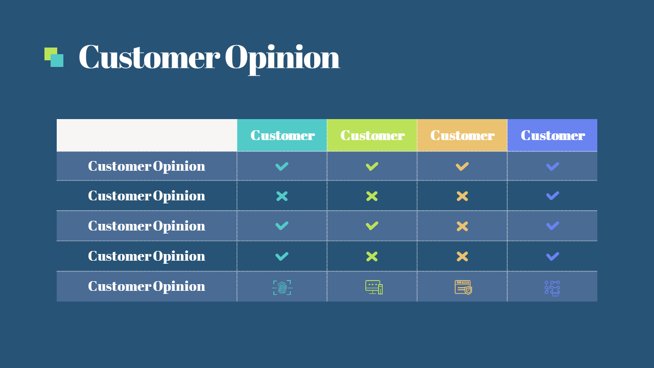 Customer Opinion Page Slide|Customers|Single