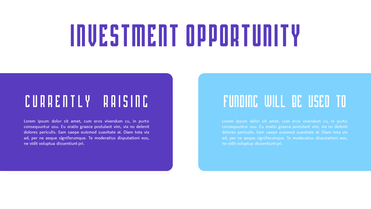 Investment Opportunity PowePoint Slide Deck