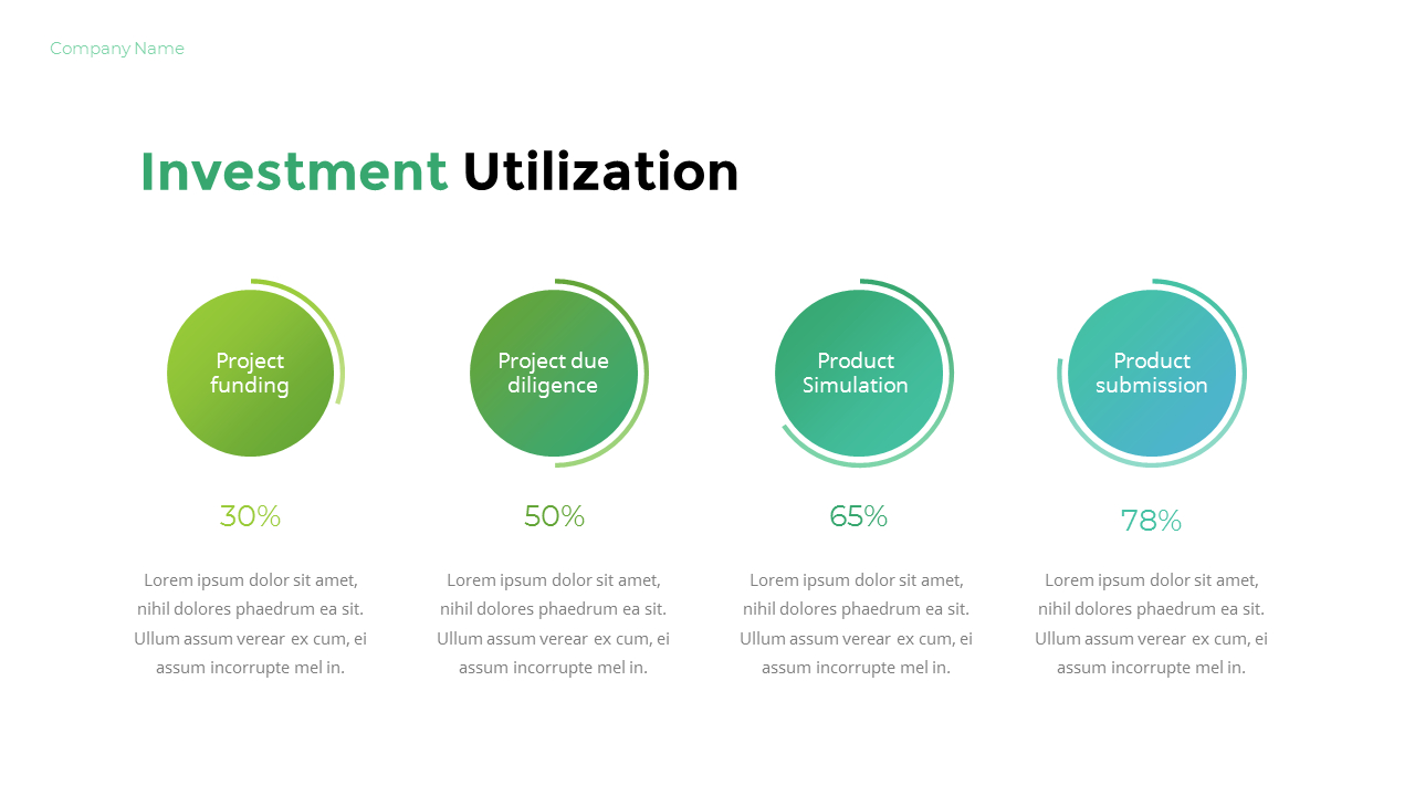 Investment Utilization Simple Slide