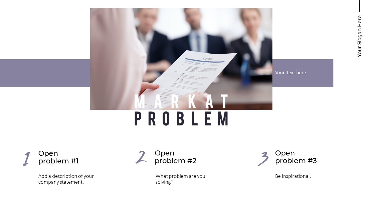 Market Problem Template Design