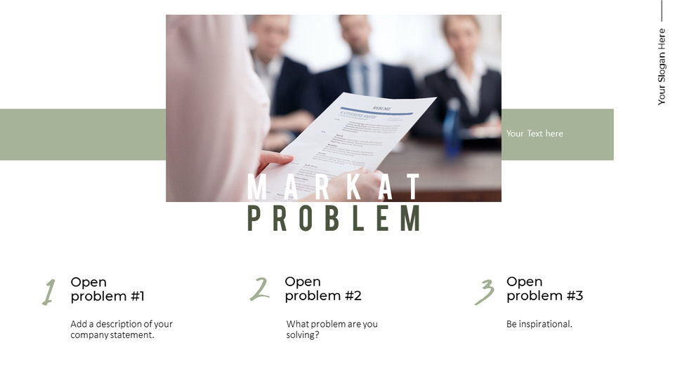 Market Problem Template Design