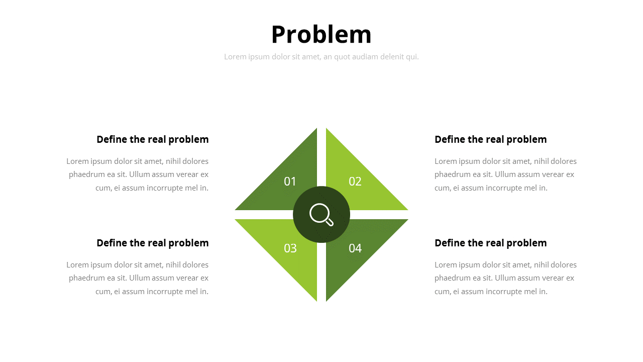 Problema PPT DECK DESIGN|Solution|Singoli diapositive
