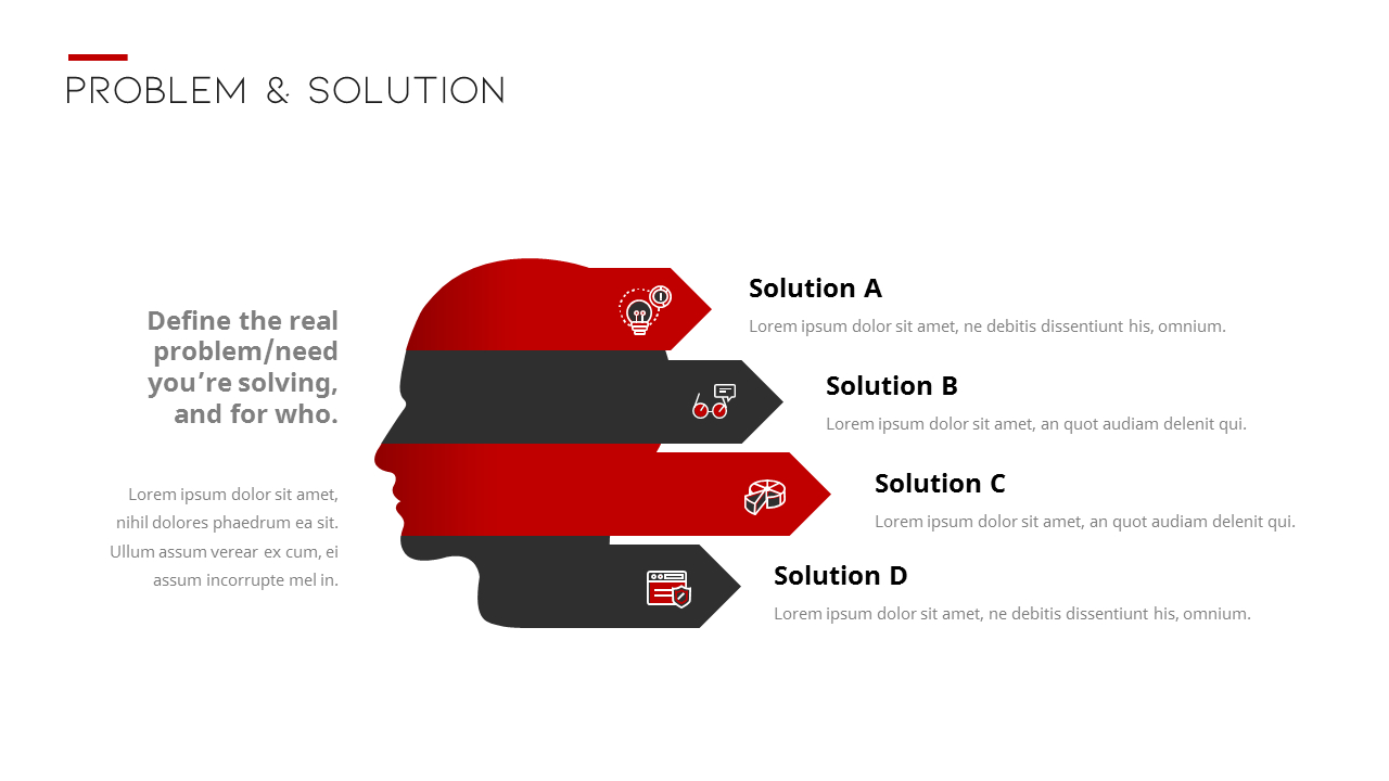 Problem & Solution Presentation Slide|Single