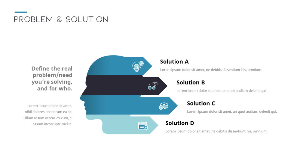 Problem & Solution Presentation Slide|Single
