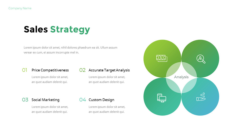 Sales Strategy Slide Layout