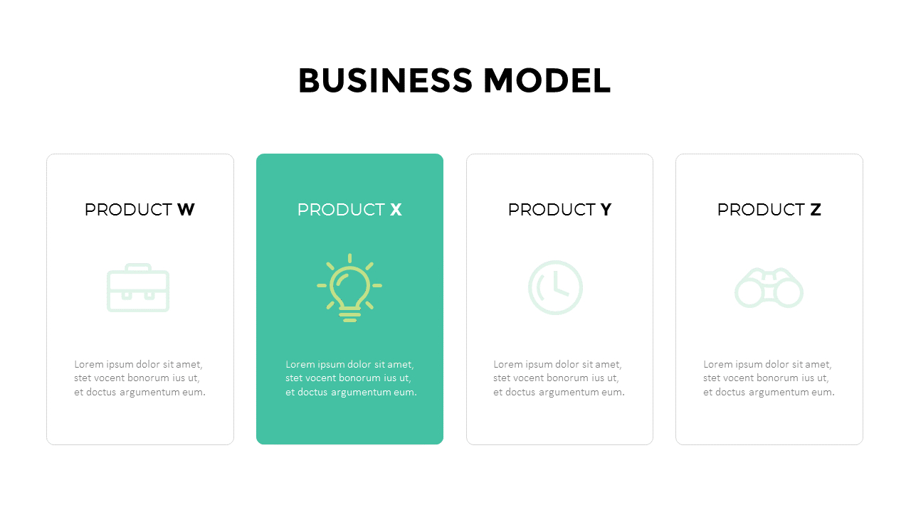 Business Model Simple Deck|Single Slides