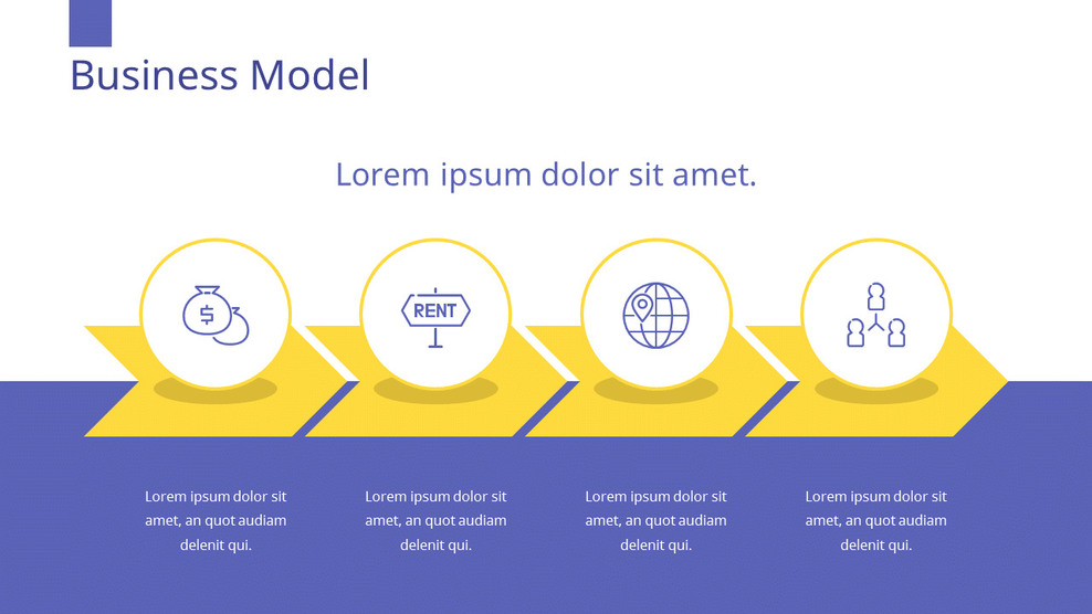 Business Model Slide Page|Single