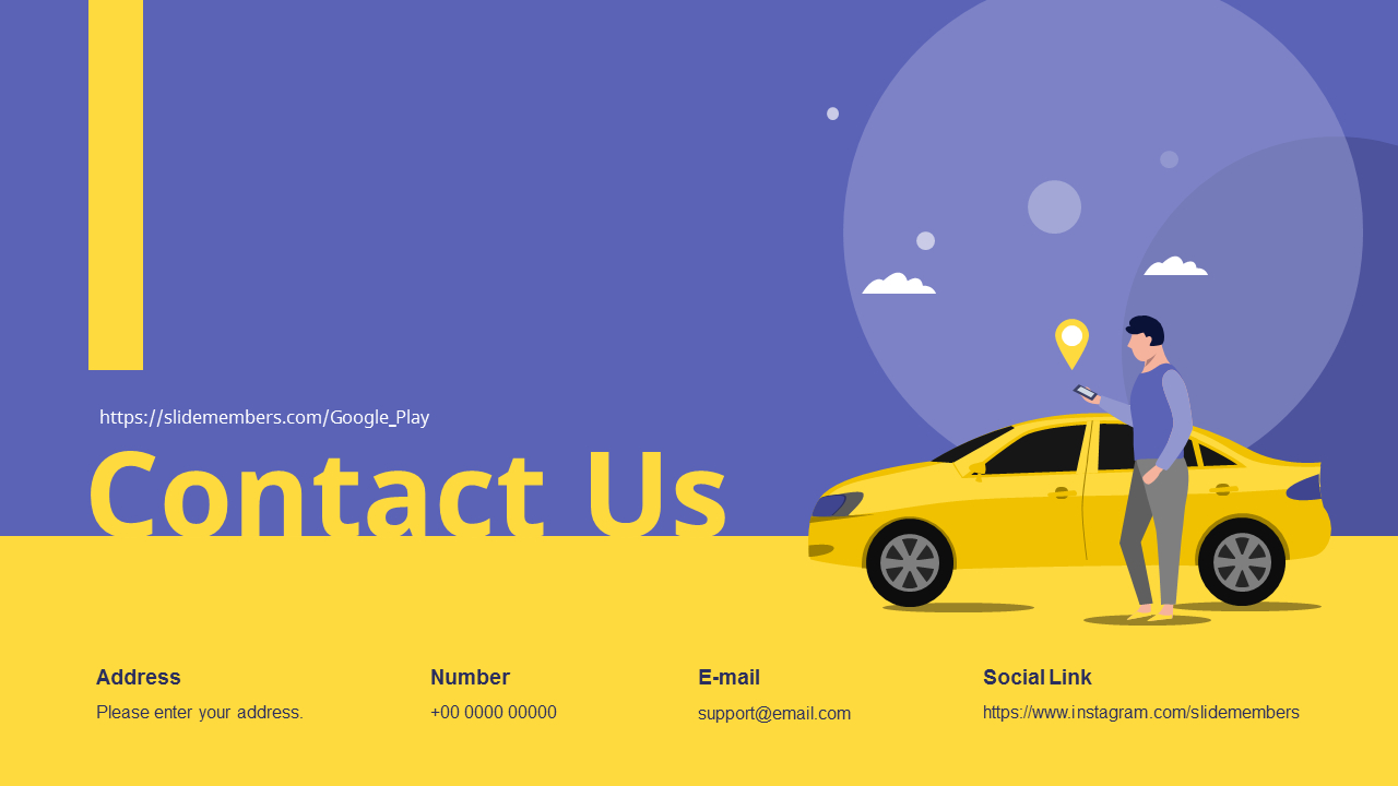 Contact Us PowerPoint Layout|Single Slides