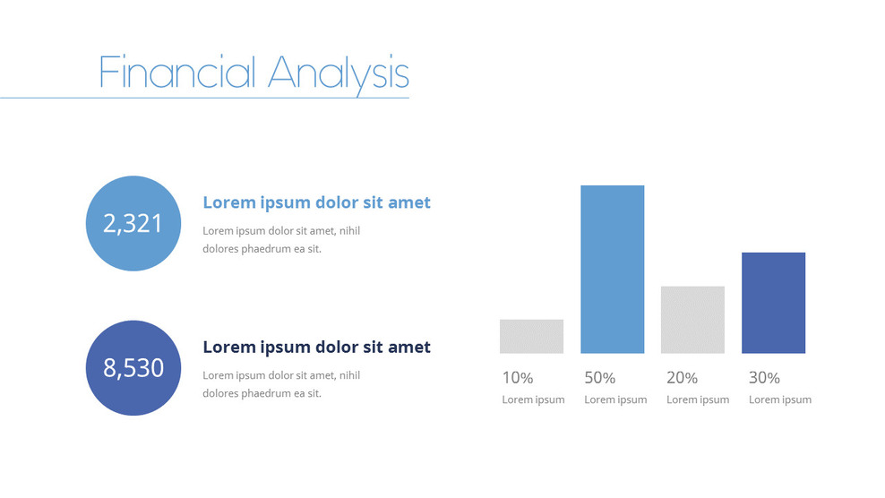 Financial Analysis Slide|Financials|Single