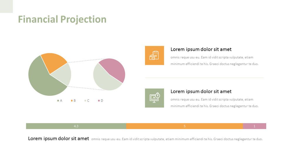 Financial Projection Simple Deck|Financials|Single Slides