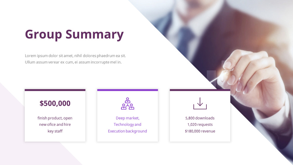 Group Summary Templates|Overview|Single Slides