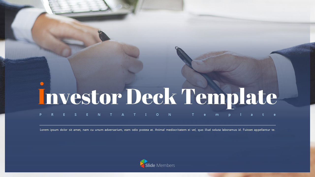 Investor Deck Cover Slide