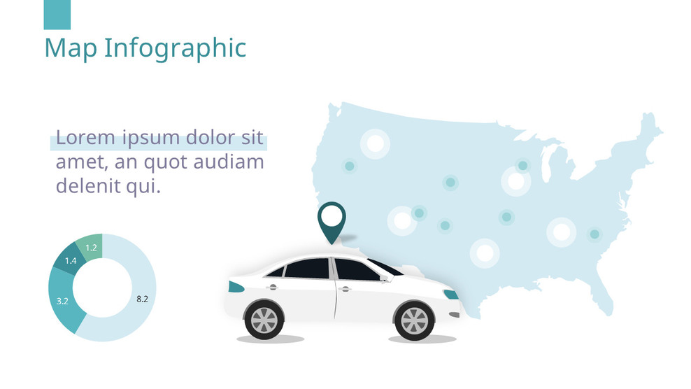 Map Infographic PowerPoint Design|Market|Single Slides