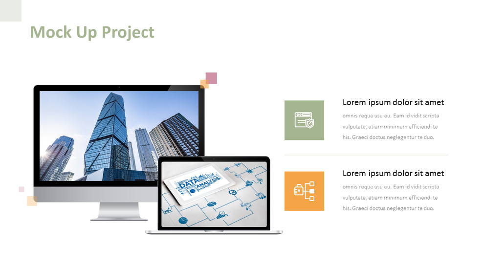 Mock Up Project Slide Deck Template|Product, Services|Single