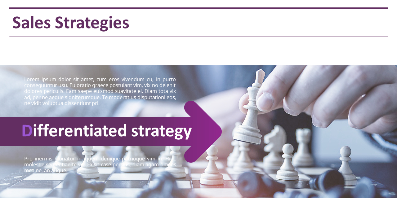 Sales Strategies Slide Layout|Strategy|Single