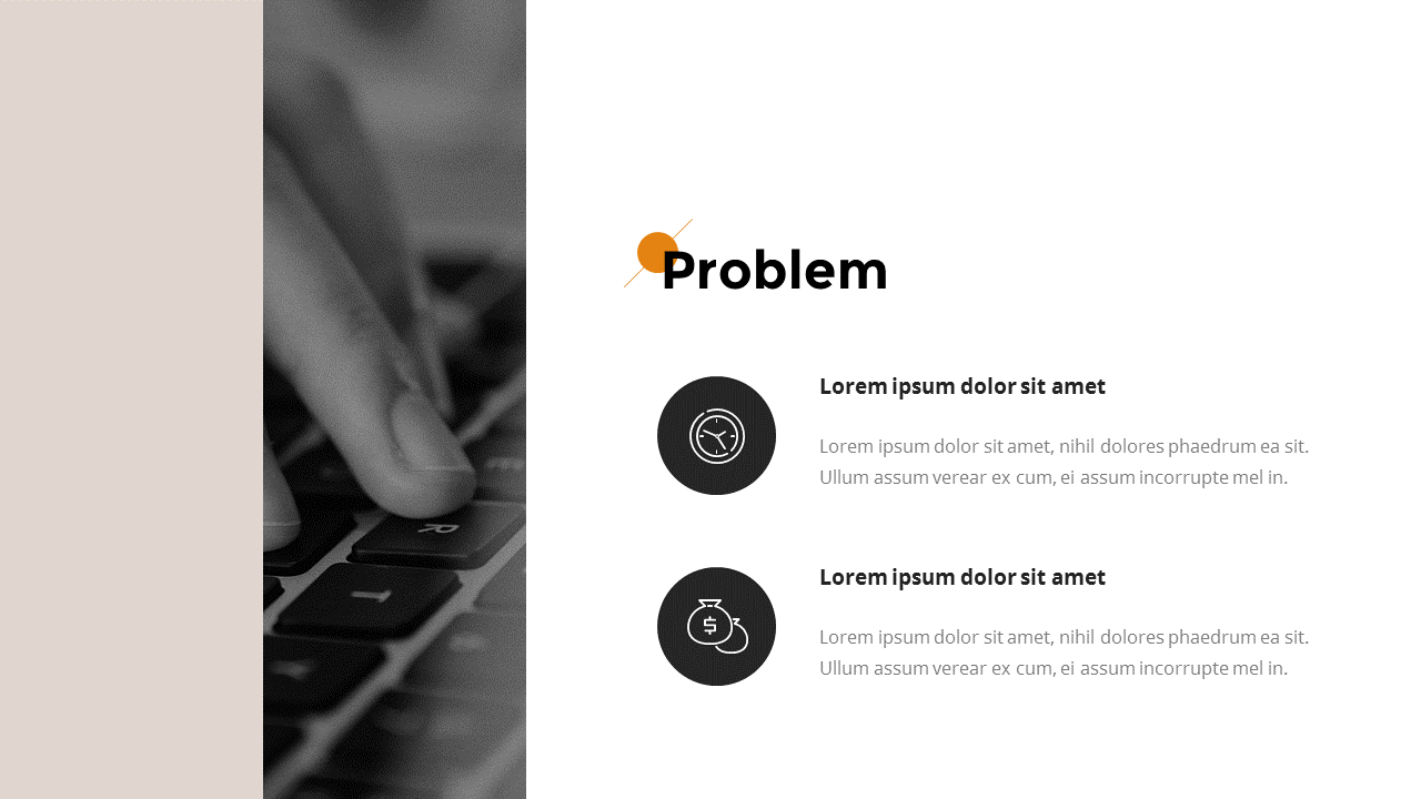 Solution PowePoint Slide Deck|Problem,|Single