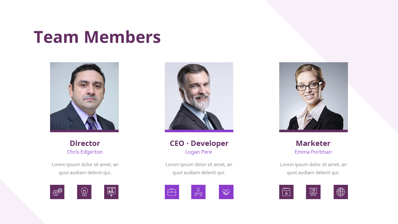 Team Member PPT Slide Deck