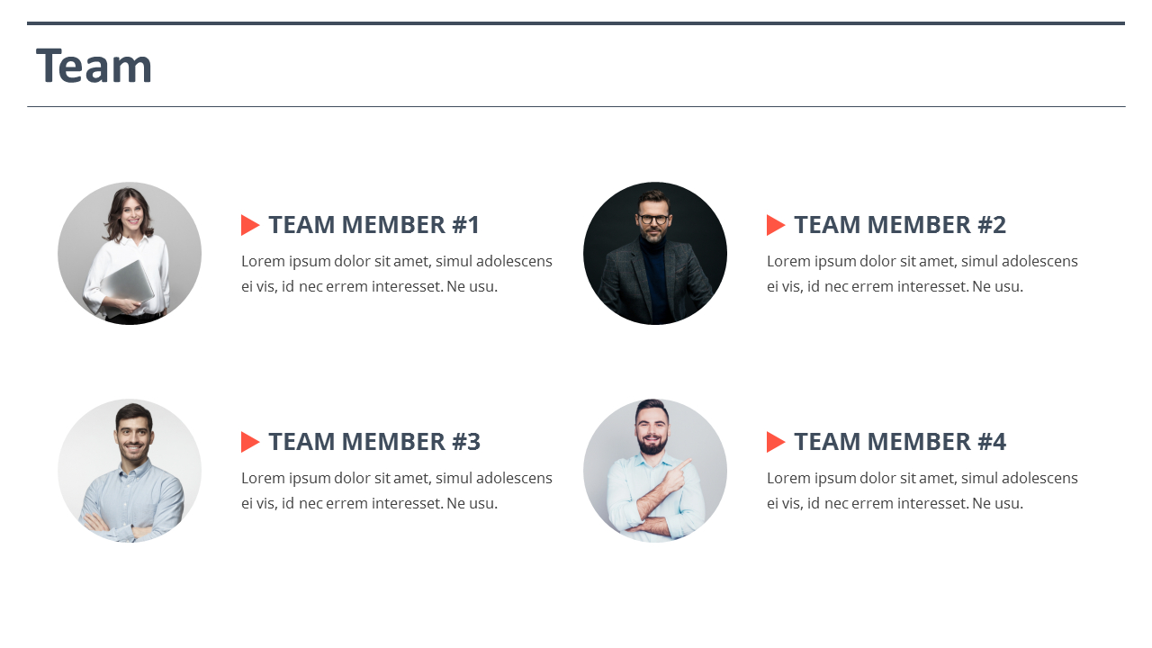 Team Simple Slide|Our|Single
