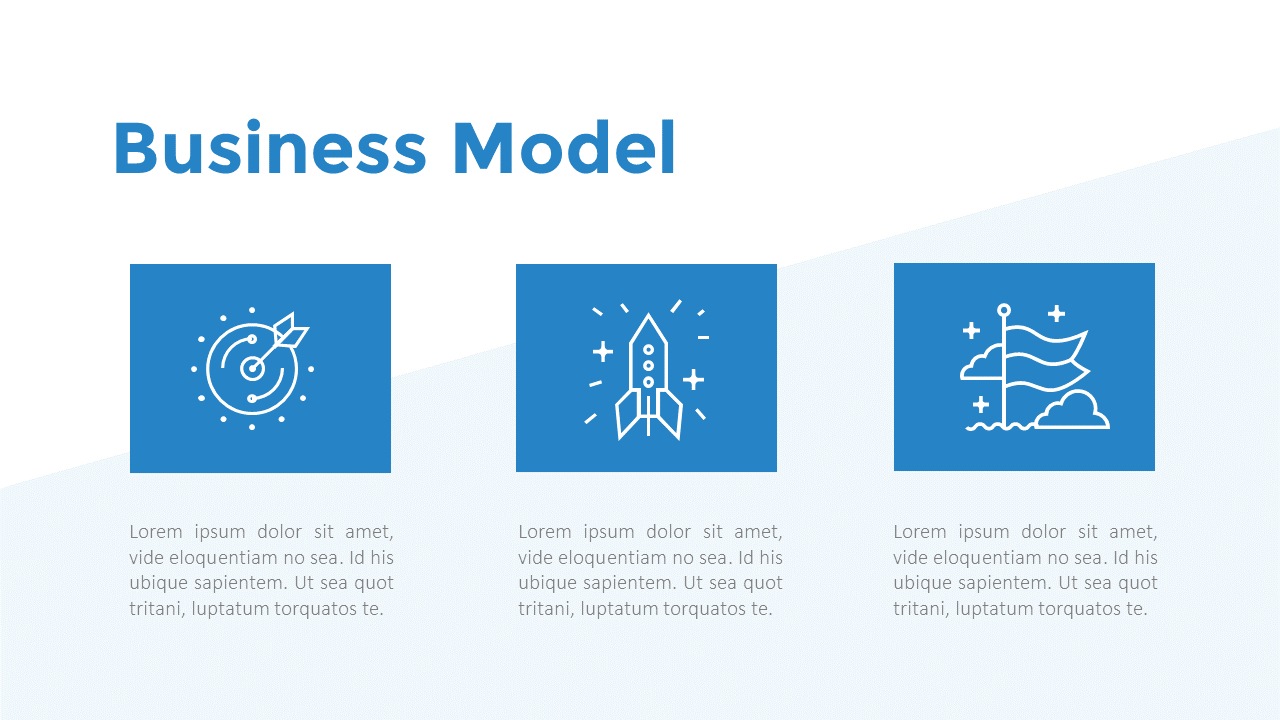 Business Model Simple Deck|Single Slides