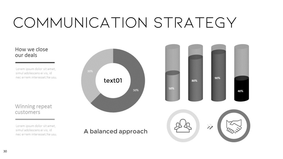 Communication Strategy Slide Layout|Analysis|Single