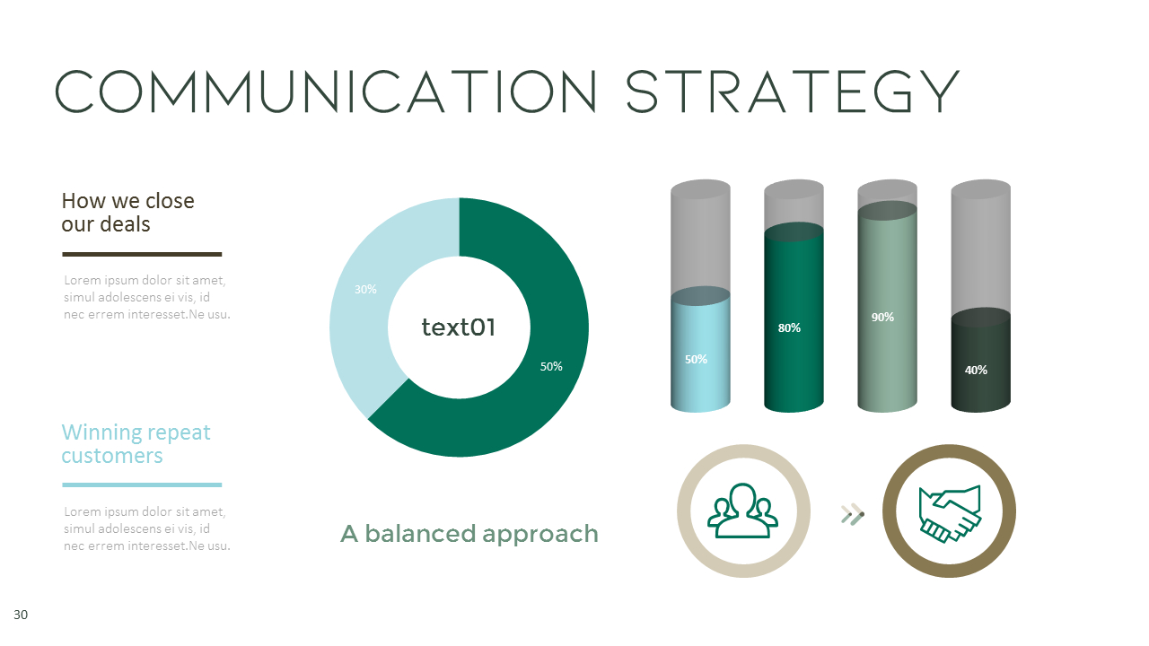 Communication Strategy Slide Layout|Analysis|Single