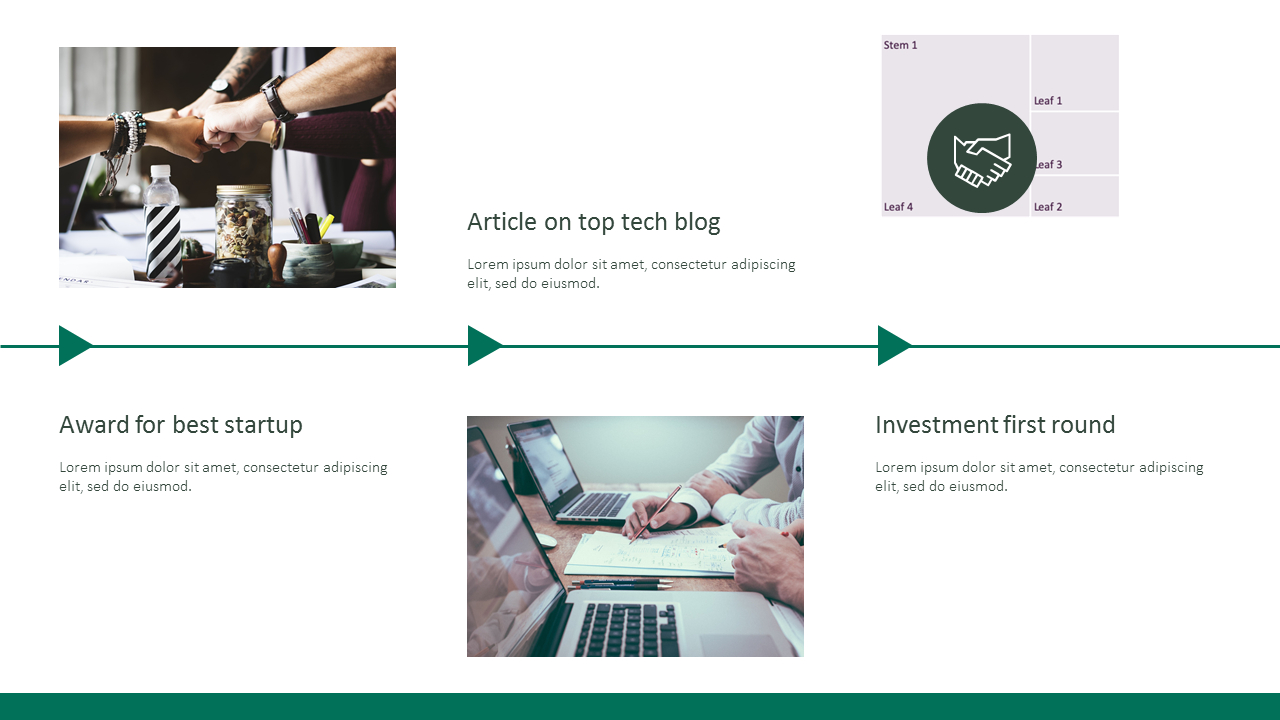 Growth Timeline Simple Slide|Single