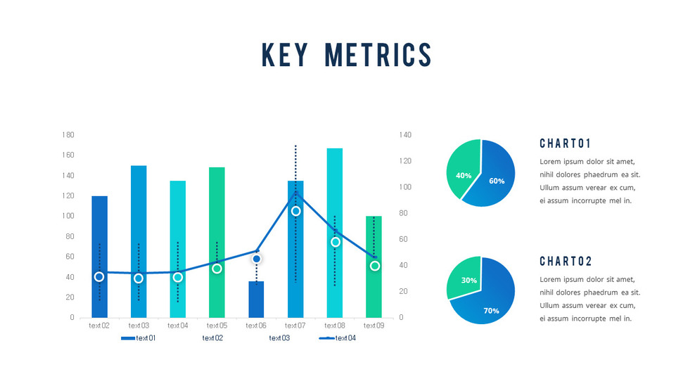 Key Metrics Page Template|Analysis|Single Slides