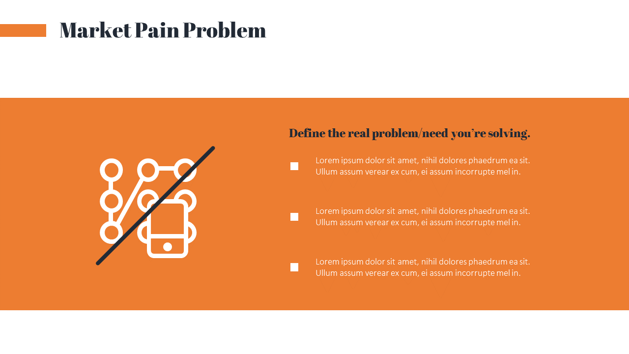 Market Pain Problem Page Design|Solution|Single Slides