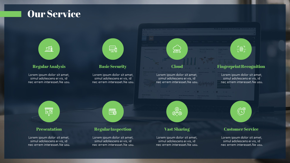 Our Service Single Slide|Product, Services