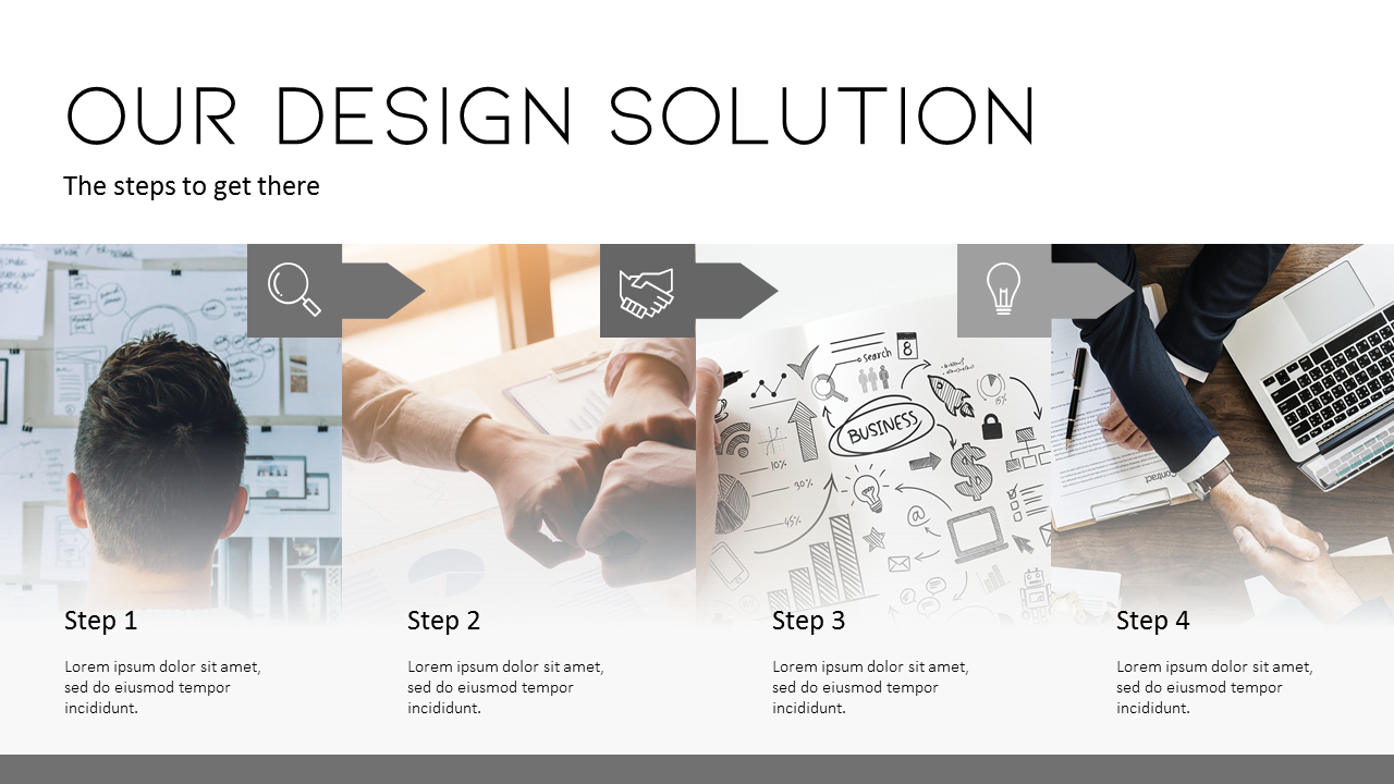 Our Solution PPT Deck|Problem,|Single Slides