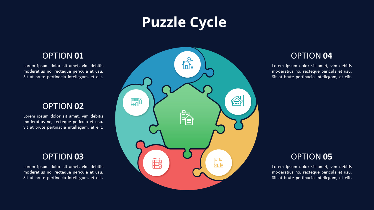 5 Steps Cycle Diagram