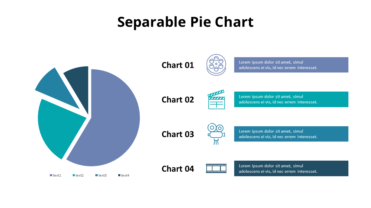 Exploded Pie Chart and List