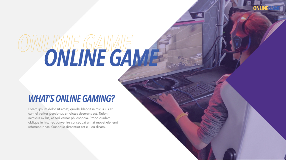 Online Game Keynote Presentation Template