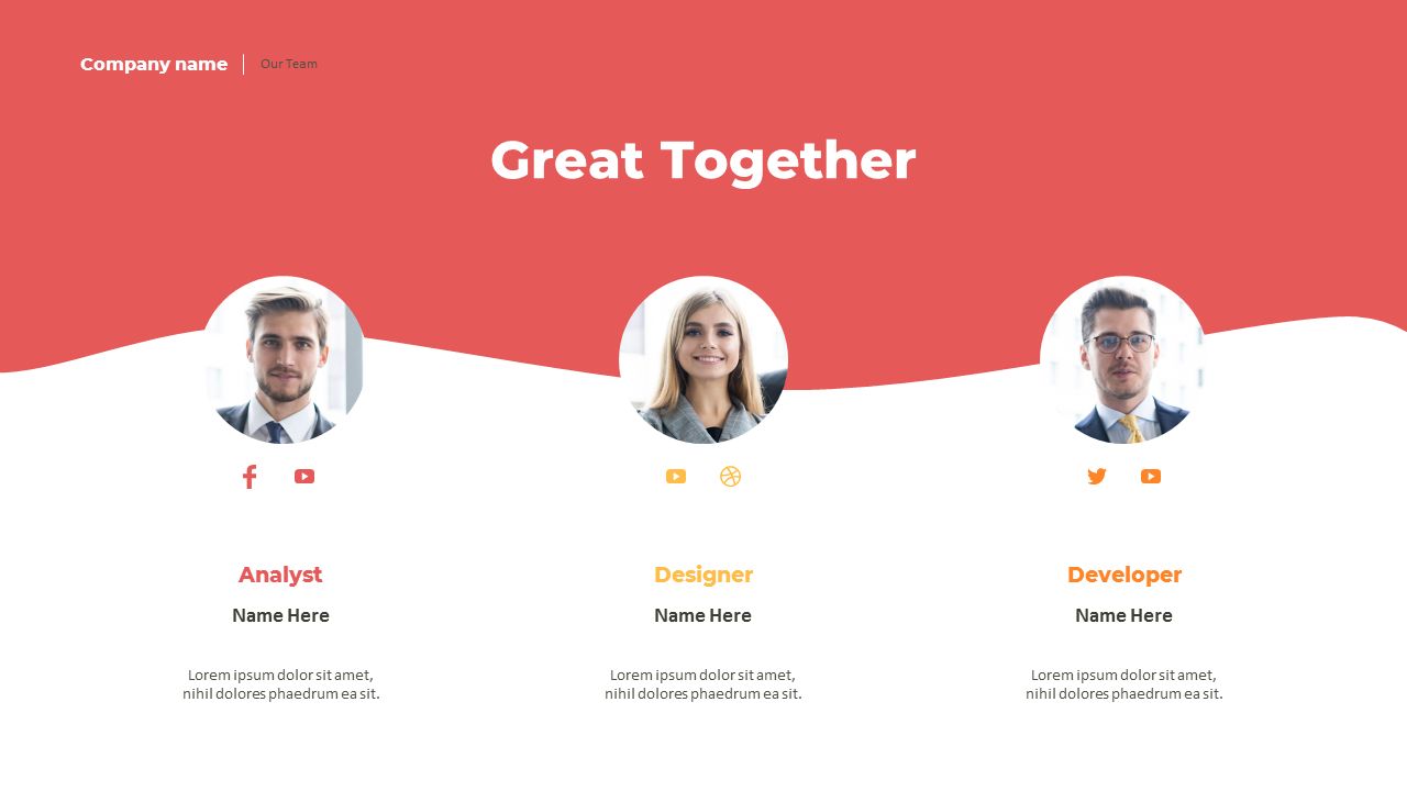 Great Together Slide|Our Team|Single