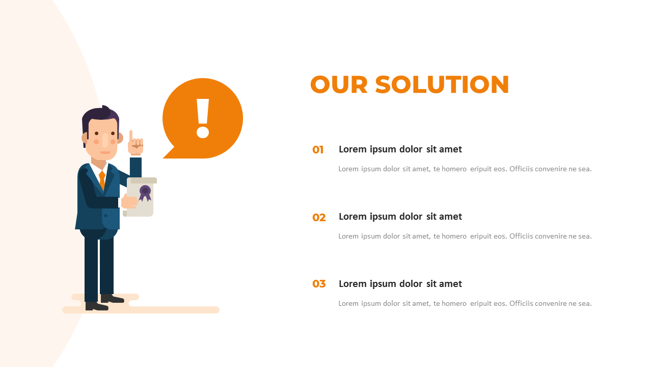 Our Solution Silde|Problem,|Single Slides