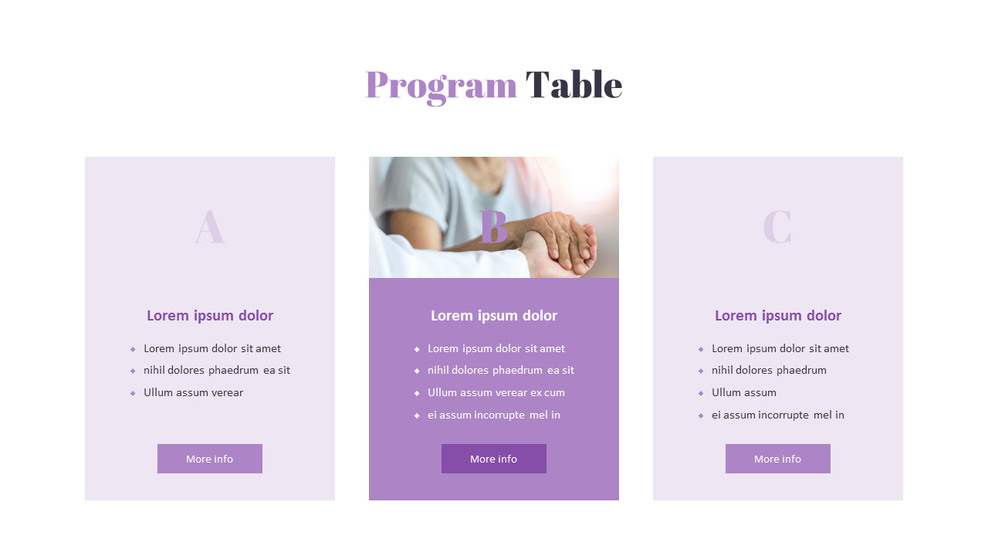 Program Table Slide|Business Process|Single