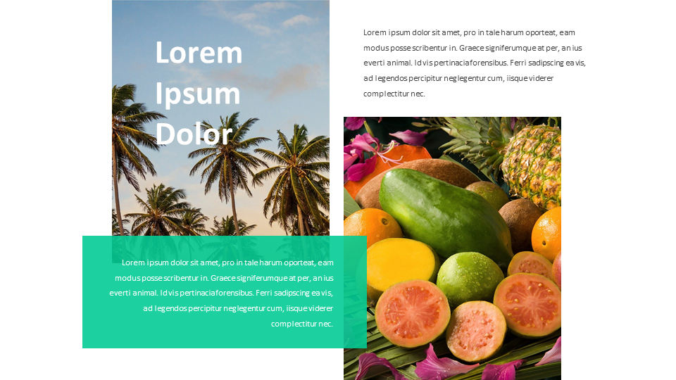 Tropical Fruits Easy Google Slides|Food
