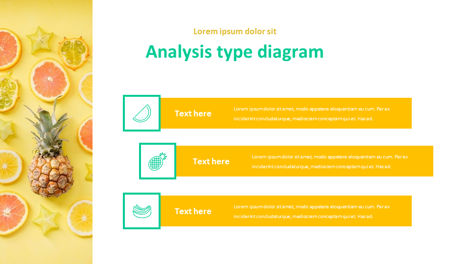 Tropical Fruits Easy Google Slides|Food