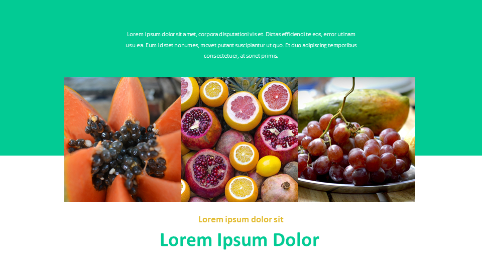 Tropical Fruits Easy Google Slides|Food