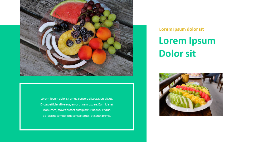 Tropical Fruits Easy Google Slides|Food