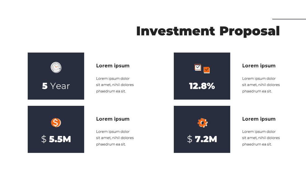 Investment Proposal Slide|Single