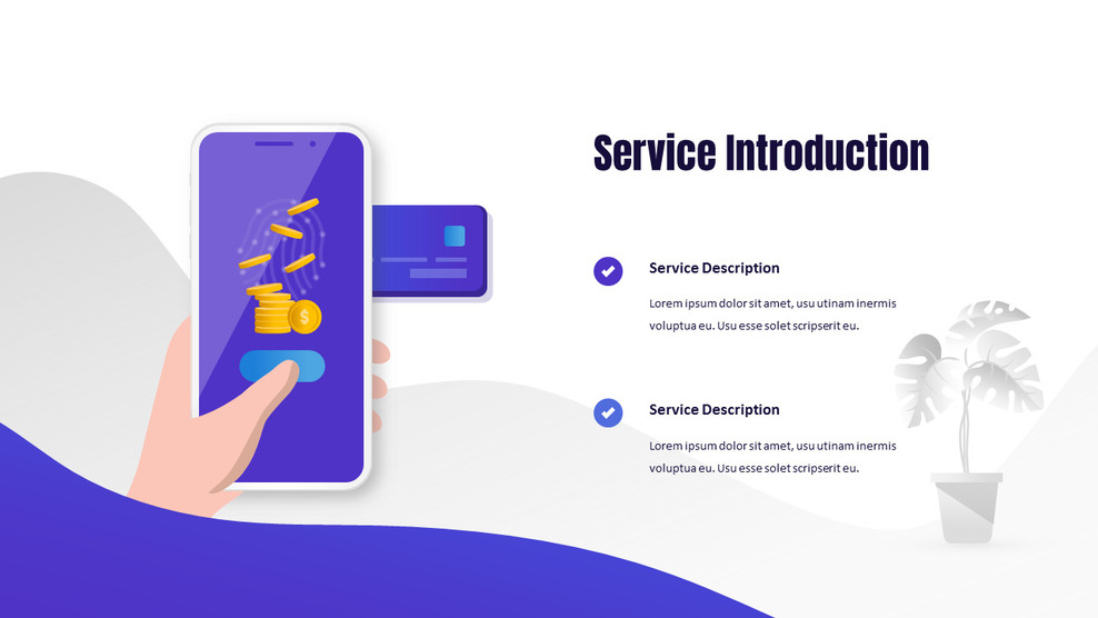 Service Introduction Slide|Product, Services|Single